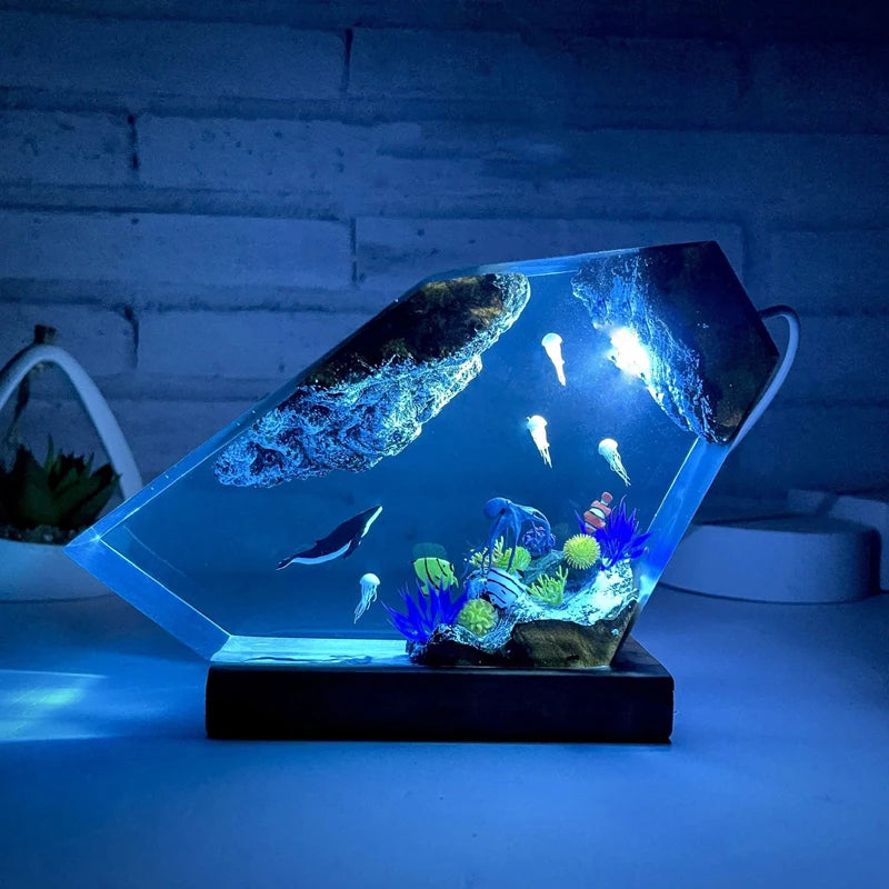 Seabed Exploration Resin Table Light – Enchantwood Emporium